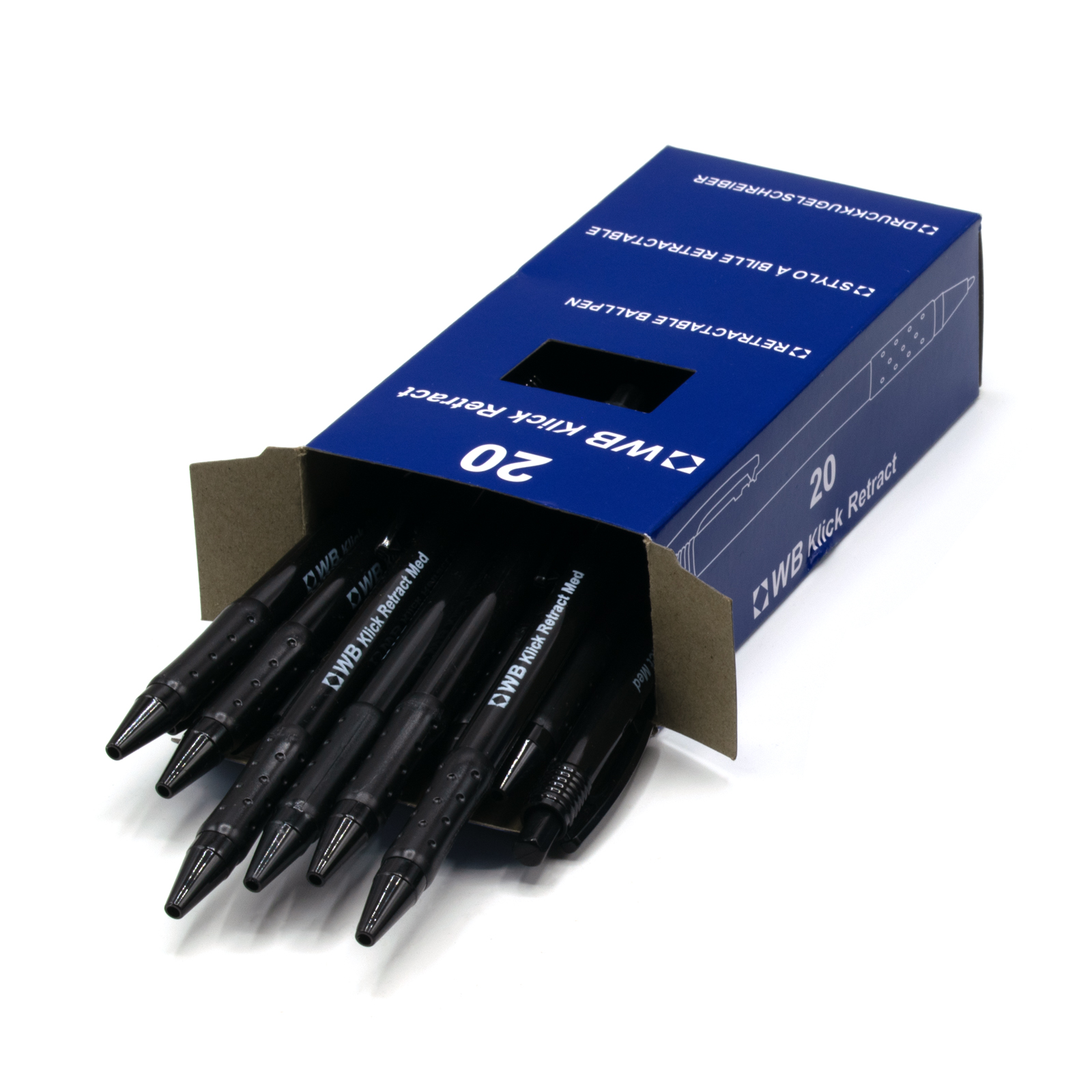 WB Klick Retractable Pens Box of 20 - Stationery Corner